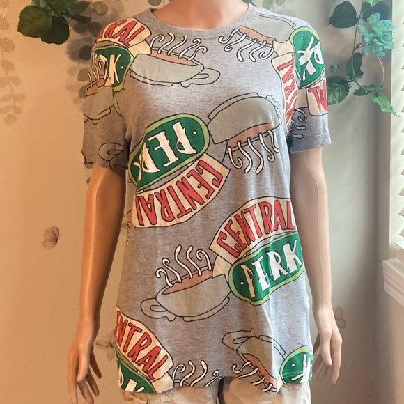 FRIENDS | Tops | 43 Sz M Juniors Friends Central Perk Gray T Shirt ...